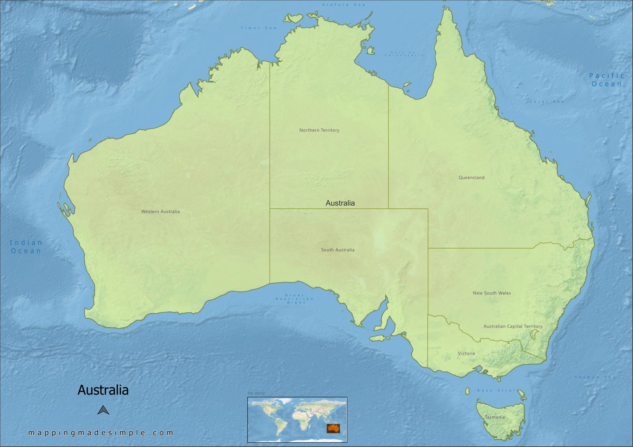 Maps Of Australia Mapping Made Simple Maps Of Australia Mapping Made Simple