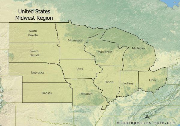 Maps of the USA Regions - Mapping Made Simple