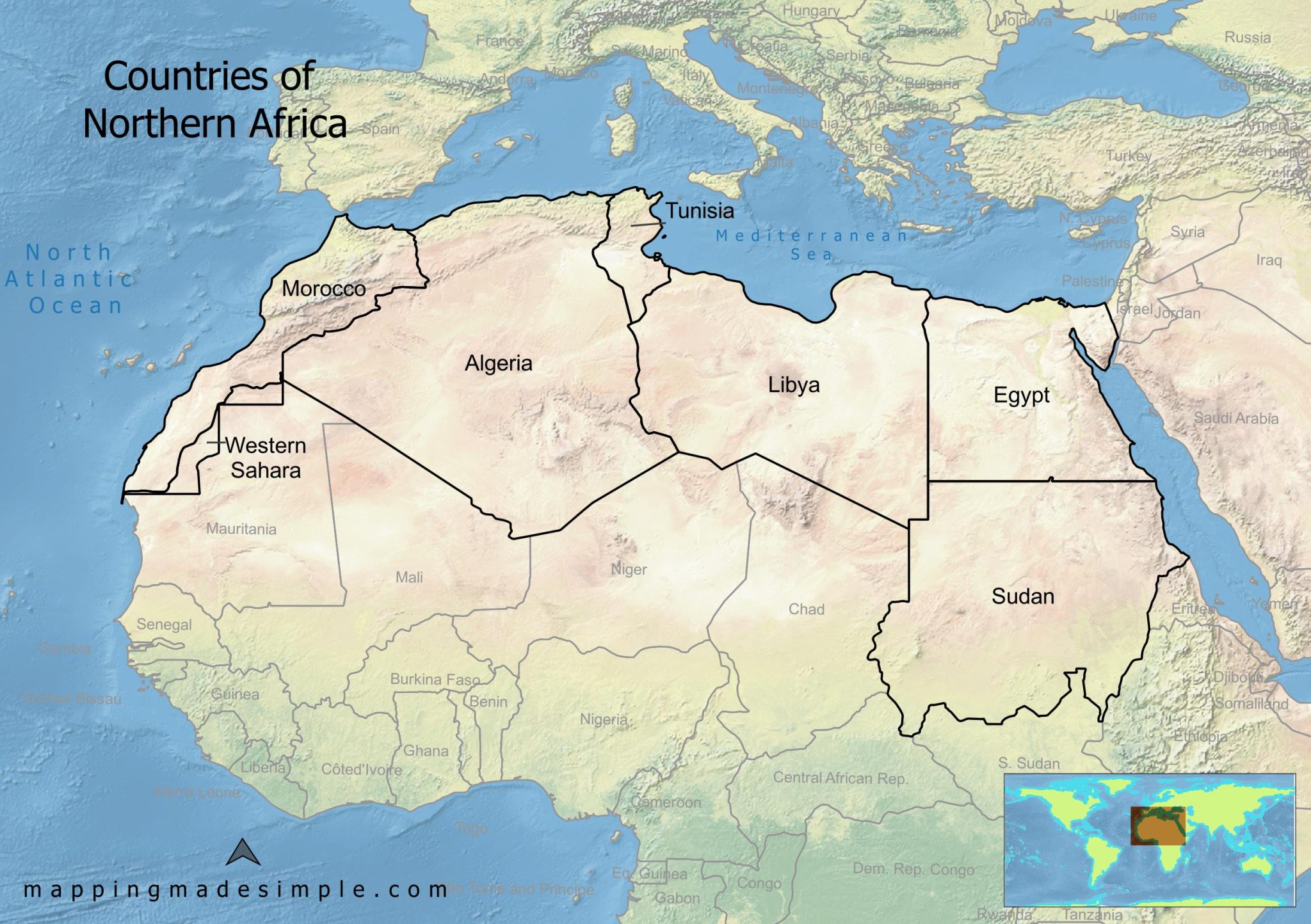 Maps of Africa – Regions and Countries - Mapping Made Simple