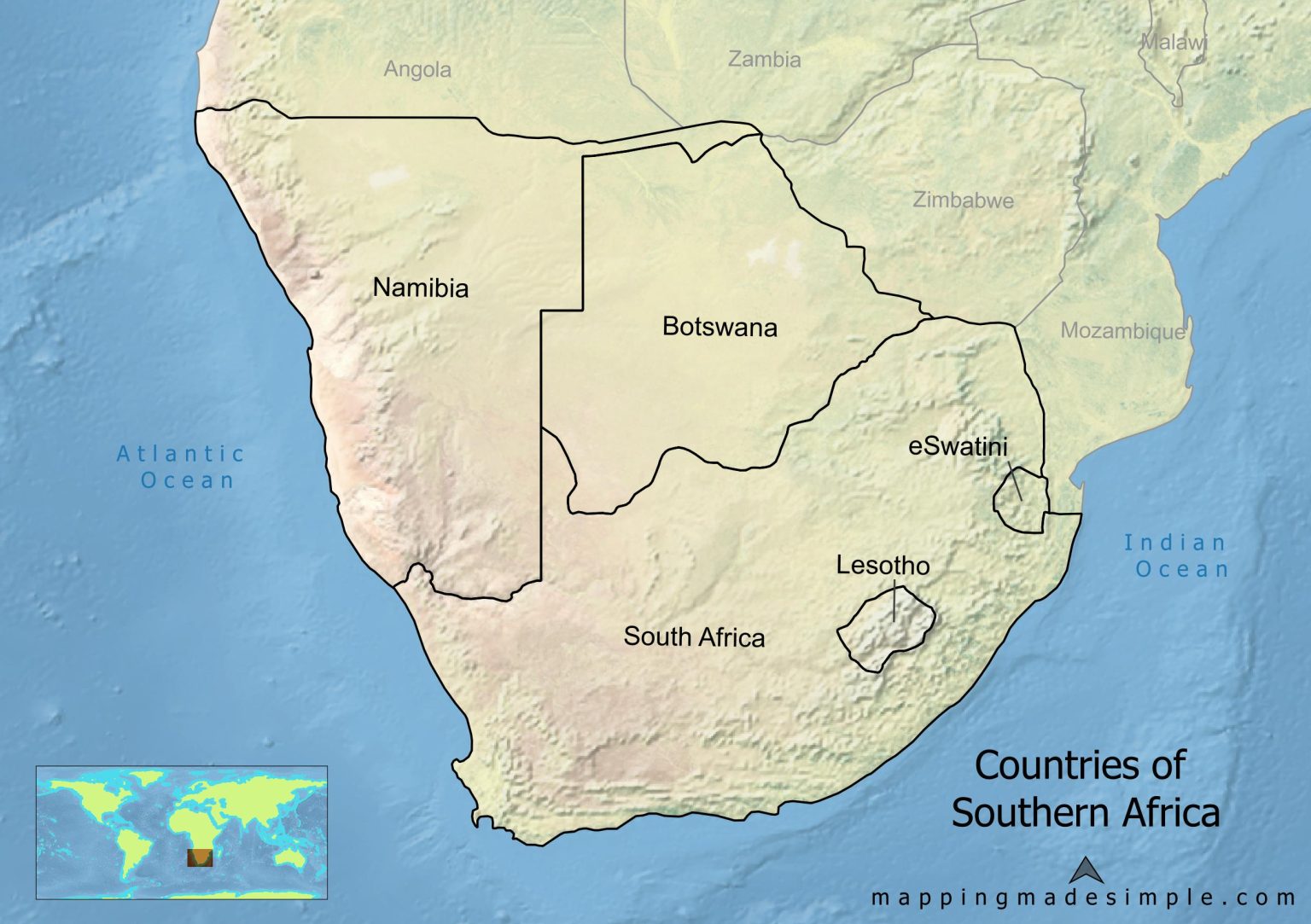 Maps of Africa – Regions and Countries - Mapping Made Simple