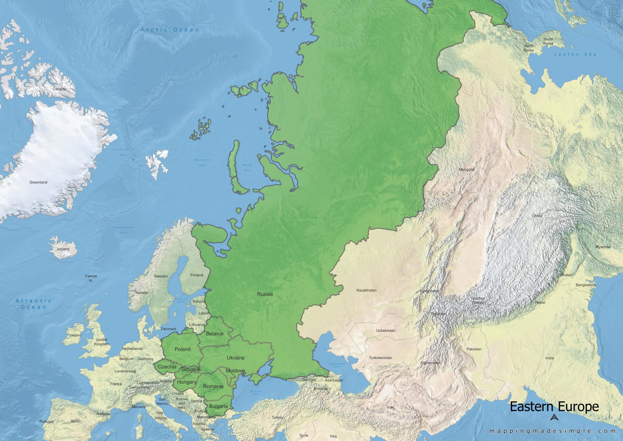 Maps of Regions of Europe - Mapping Made Simple